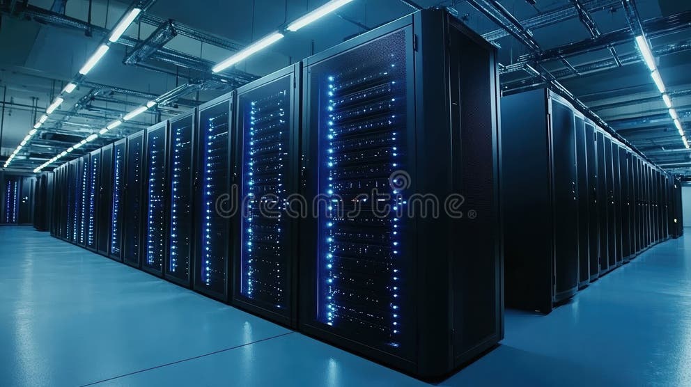 Lit Modern Server Room Stock Illustrations – 1,696 Lit Modern Server ...
