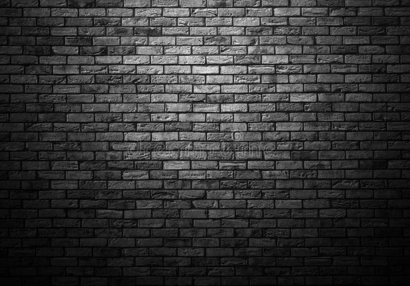 Dimly lit old brick wall stock photo. Image of stonewall - 50738210