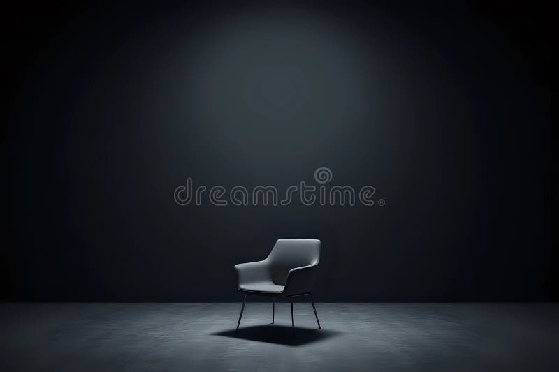 A Dimly Lit Photo Studio Setup with a Dark, Moody Backdrop. a Sleek ...