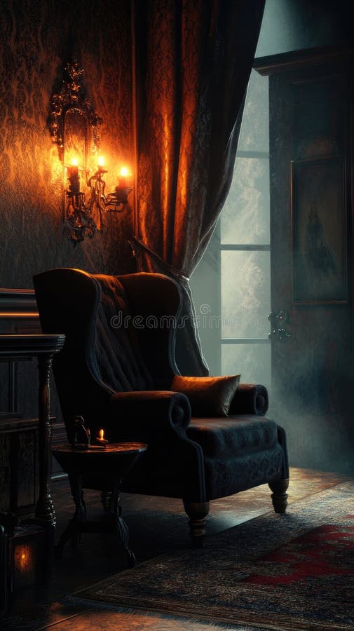 Dimly Lit Room Single Chair Table Stock Photos - Free & Royalty-Free ...
