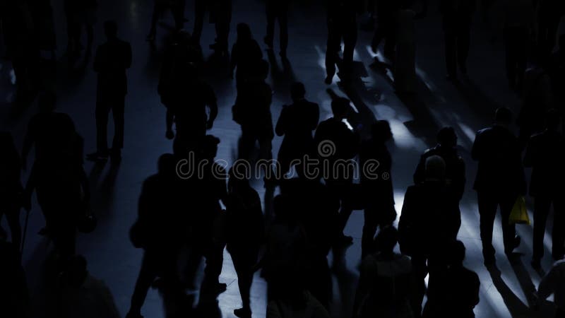 Obscured Figures of People in Dim Light, Creating an Enigmatic and ...