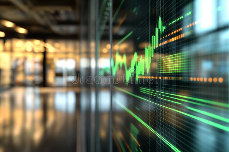 In a Dimly Lit Workspace, a Modern Computer Monitor Showcases Unique ...