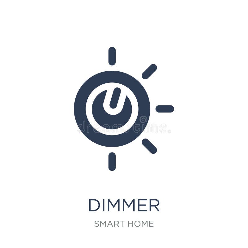 Dimmer Icon. Trendy Flat Vector Dimmer Icon on White Background Stock ...
