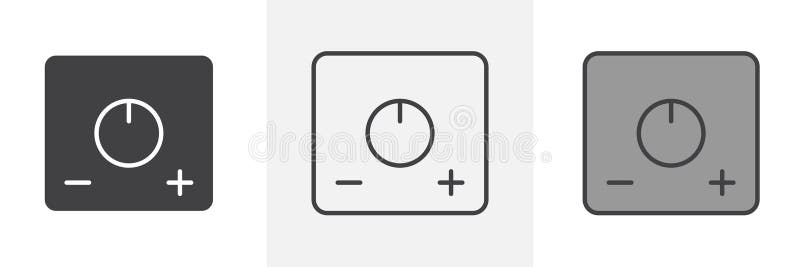 Dimmer icon vector stock vector. Illustration of lamp - 348468201