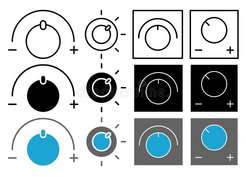 Dimmer icon vector stock vector. Illustration of bulb - 348095214