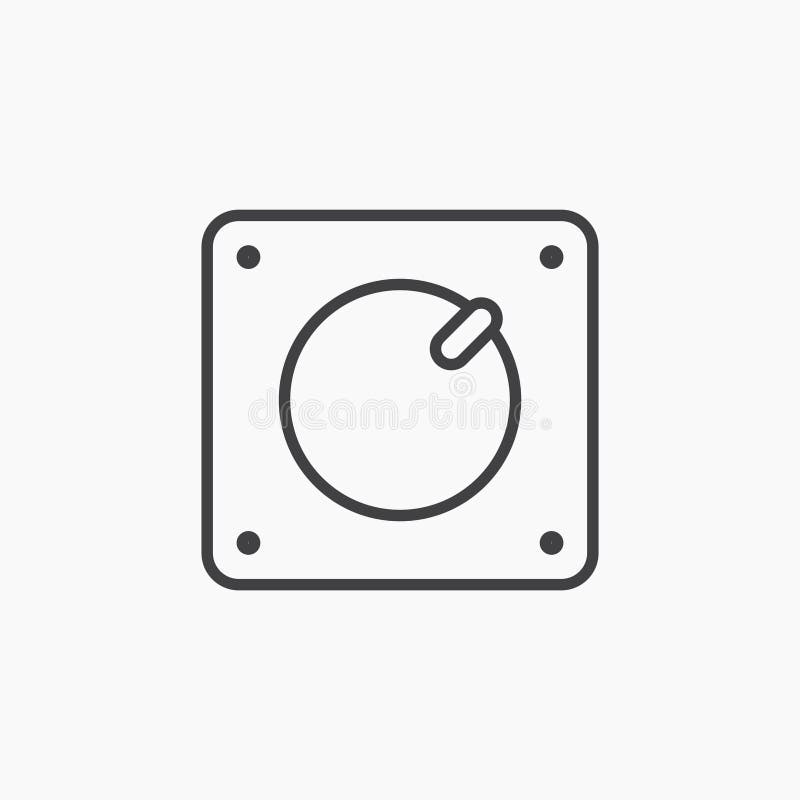 Dimmer icon vector stock vector. Illustration of wall - 348311752