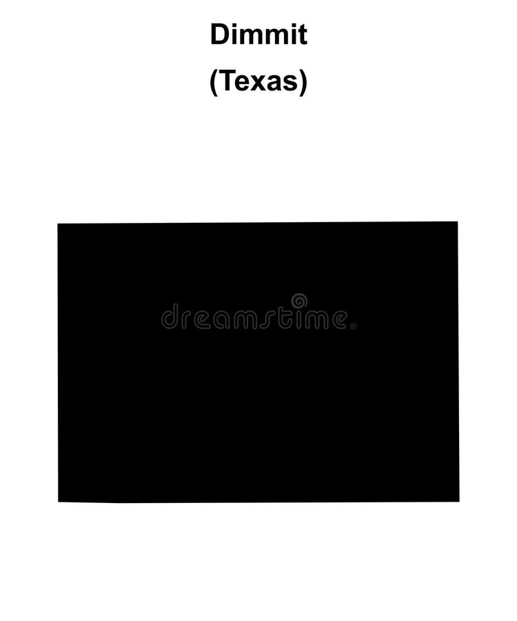 Dimmit outline map stock vector. Illustration of design - 361791194
