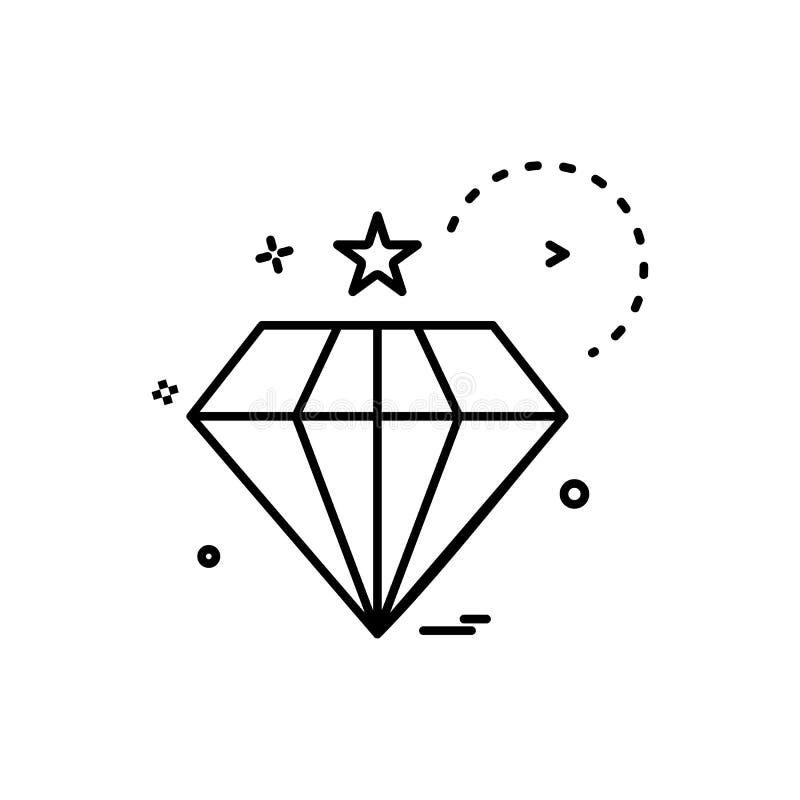 Dimond icon vector design stock vector. Illustration of creative ...