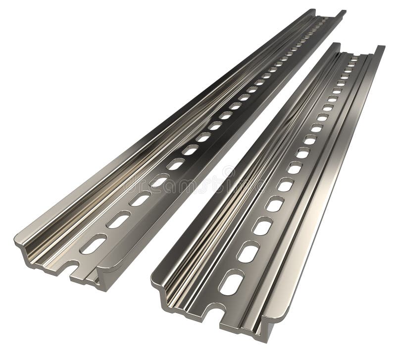 DIN rails stock photo. Image of technology, strip, breakers - 252917846