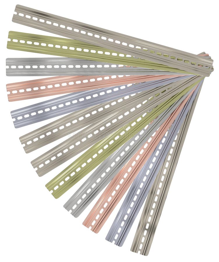 Steel Rack Strip stock image. Image of rail, attach - 204496979