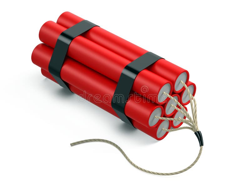 Dinamite illustrazione di stock. Illustrazione di isolato - 62738573