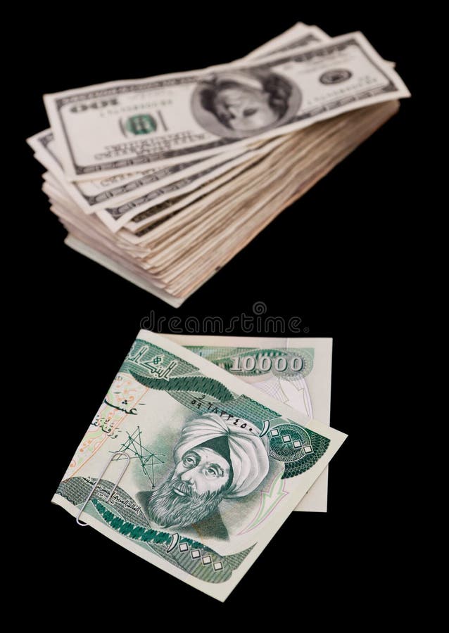 Dinares iraquíes imagen de archivo. Imagen de bagdad - 23957691