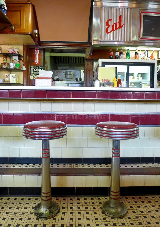 Diner Interior editorial stock photo. Image of american - 22662778