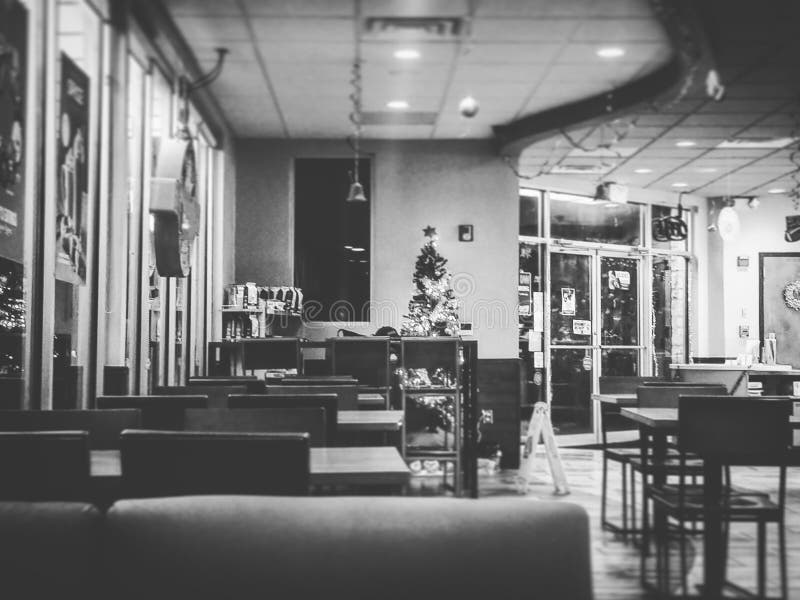 Diner stock image. Image of restaurant, monochrome, diner - 109447445