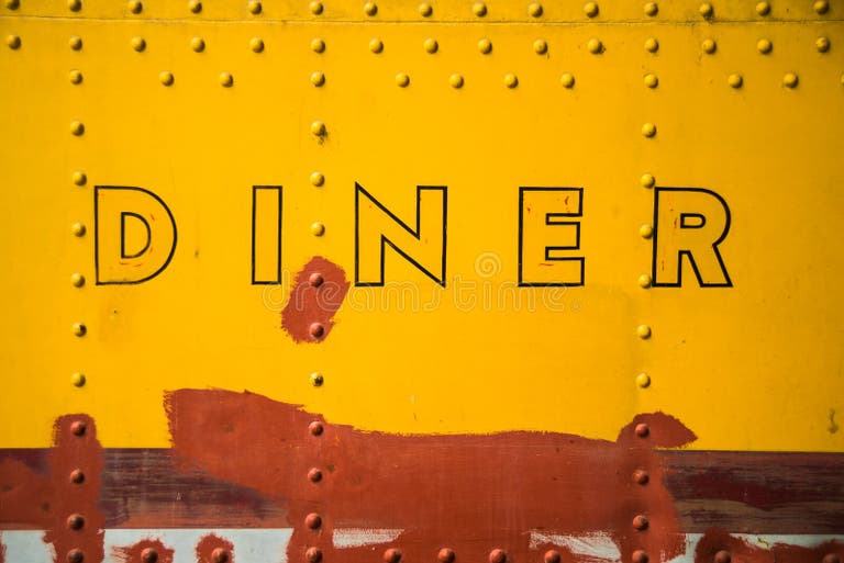 Diner Train stock image. Image of diner, yellow, travel - 95403865