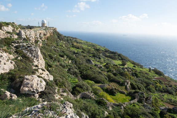 Dingli cliffs Malta stock image. Image of travel, scenic - 308033987