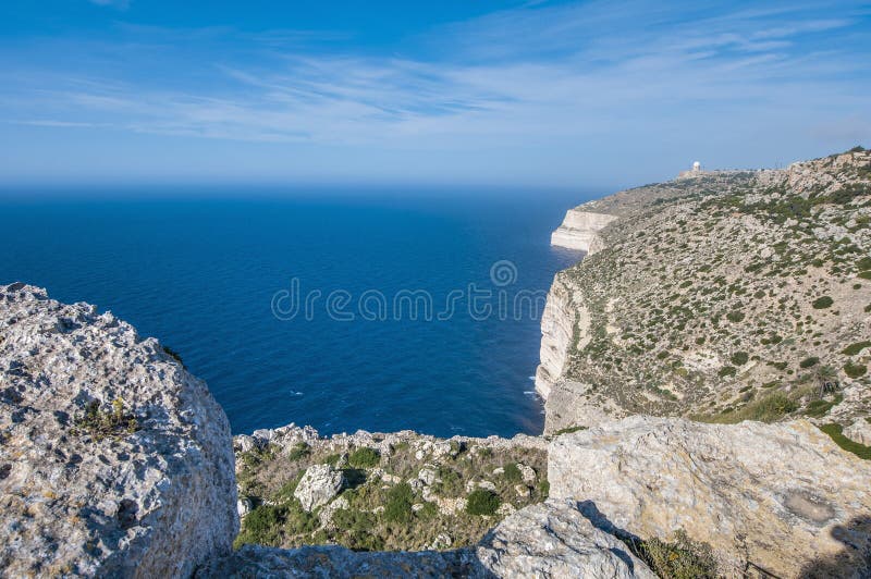 The Dingli Cliffs in Malta stock image. Image of couple - 61722731