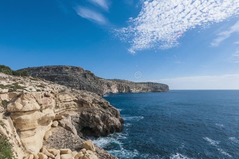The Dingli Cliffs in Malta editorial photography. Image of island ...