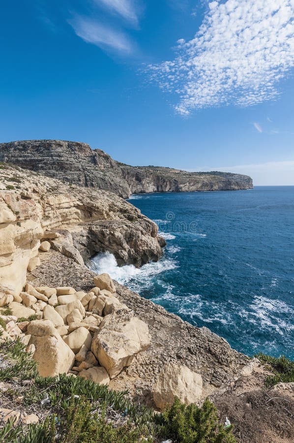 The Dingli Cliffs in Malta stock photo. Image of scene - 53332764