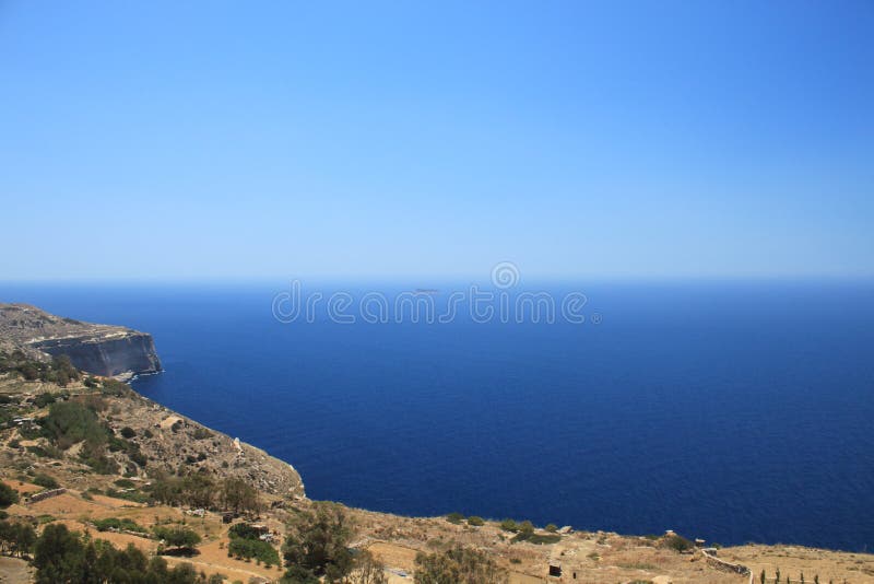 The Dingli cliffs stock photo. Image of malta, coastal - 64161290