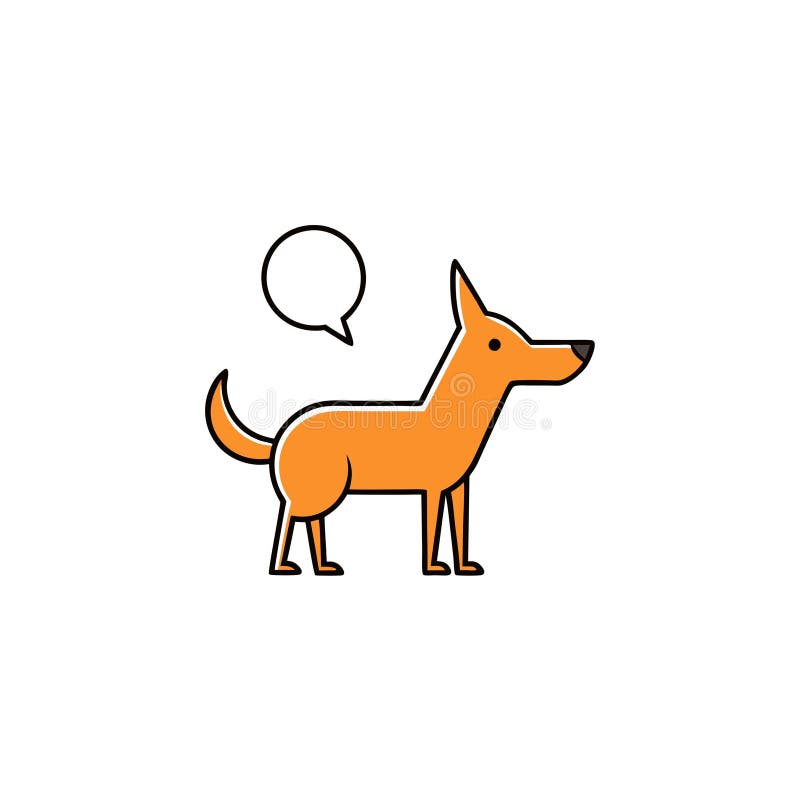 Dingo Dog Speaks Icon Vector Stock Vector - Illustration of dingo ...