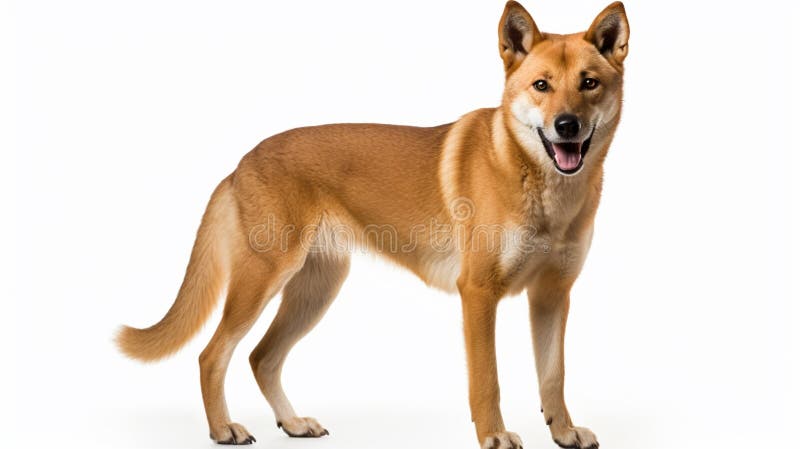 Dingo Isolated on White Background. Generative Ai Stock Illustration ...