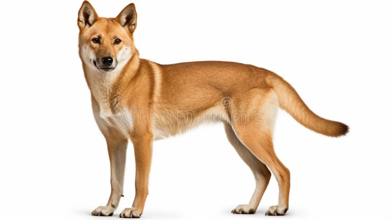 Dingo Isolated on White Background. Generative Ai Stock Illustration ...