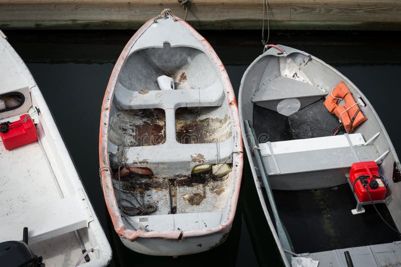 Dingys Tied Up Alongside Dock Stock Photo - Image of activity, boating ...