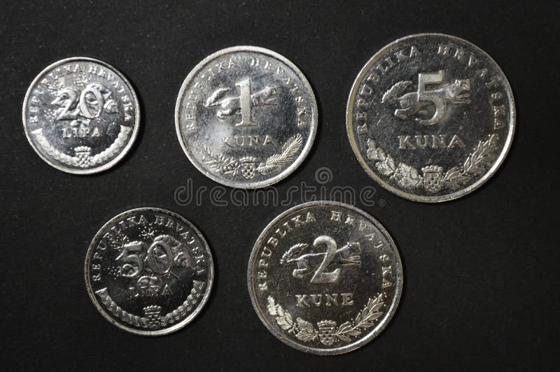 Kuna moeda croata foto de stock. Imagem de dinheiro, quantia - 61941116