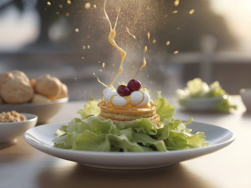 Dining on Air: a Sunset Canvas for Flying Salad, Coffee, and Dessert ...