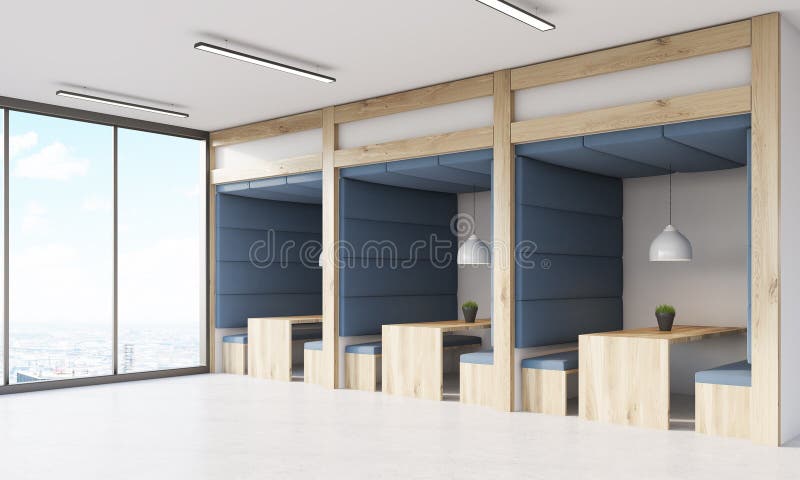 Dining Area and Panoramic Window Stock Illustration - Illustration of ...