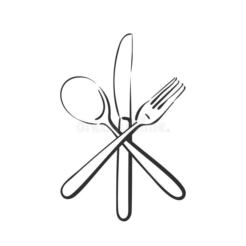 Crossed Utensils Stock Illustrations – 224 Crossed Utensils Stock ...