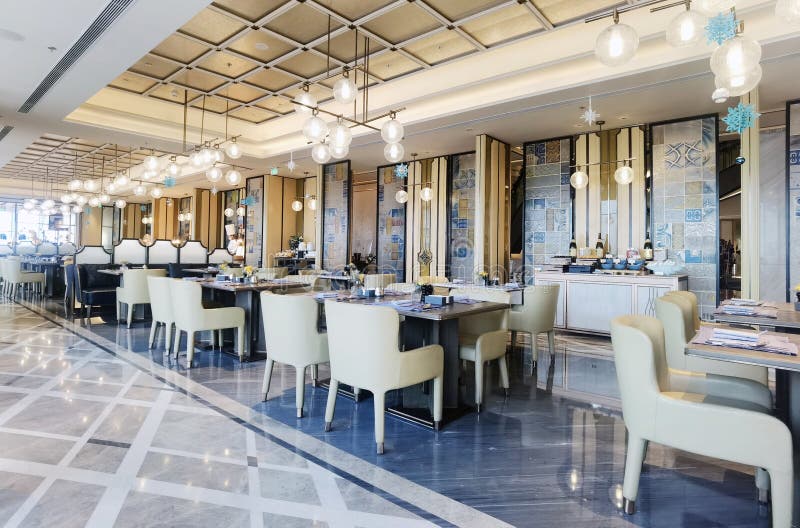 The Dining Environment of a Chinese Buffet Restaurant in a Hotel Stock ...