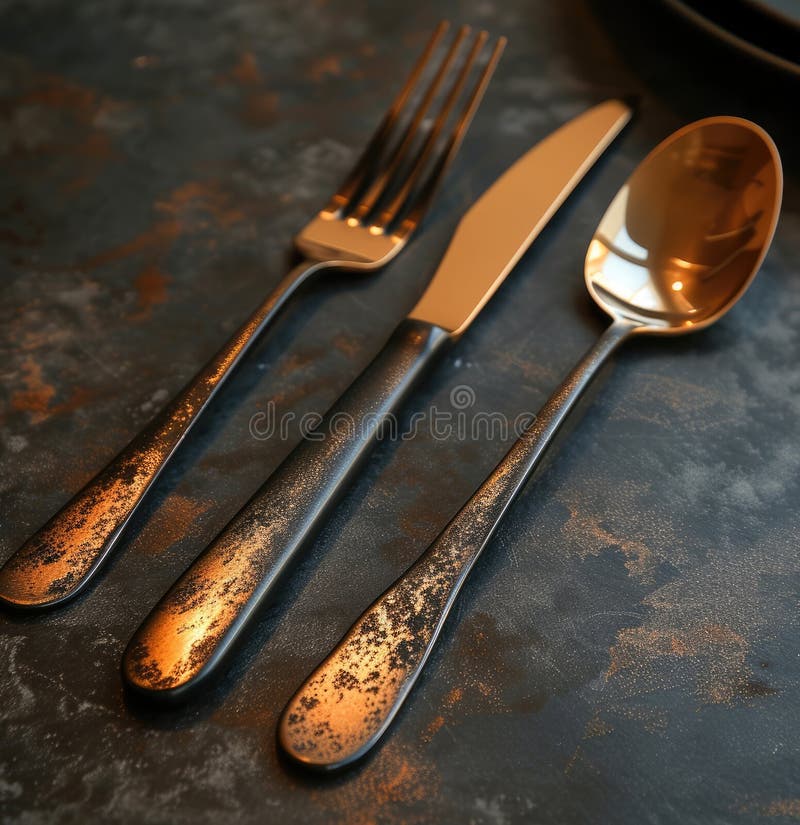 Dining Essentials Cutlery with a Knife, Spoon, and Fork - Stylish ...