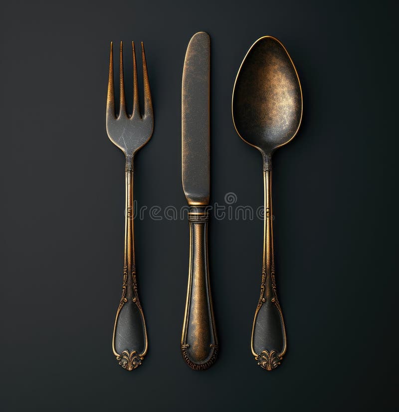 Dining Essentials Cutlery with a Knife, Spoon, and Fork - Stylish ...