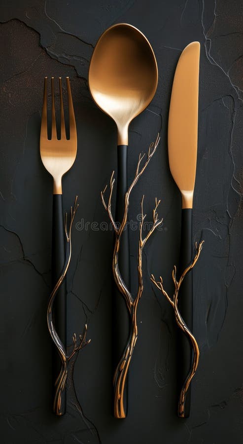 Dining Essentials Cutlery with a Knife, Spoon, and Fork - Stylish ...