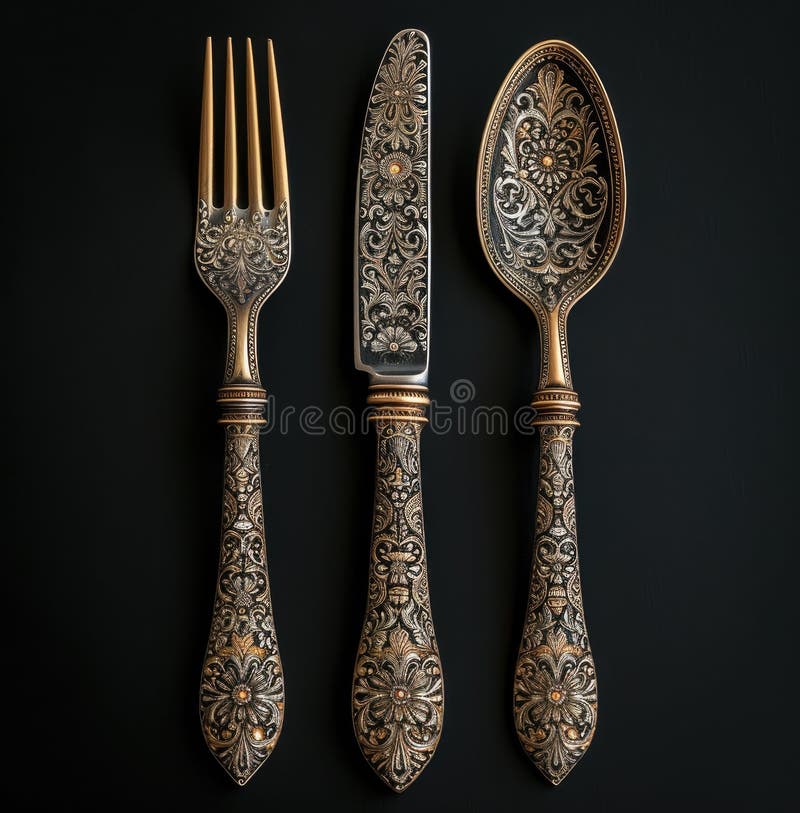 Dining Essentials Cutlery with a Knife, Spoon, and Fork - Stylish ...