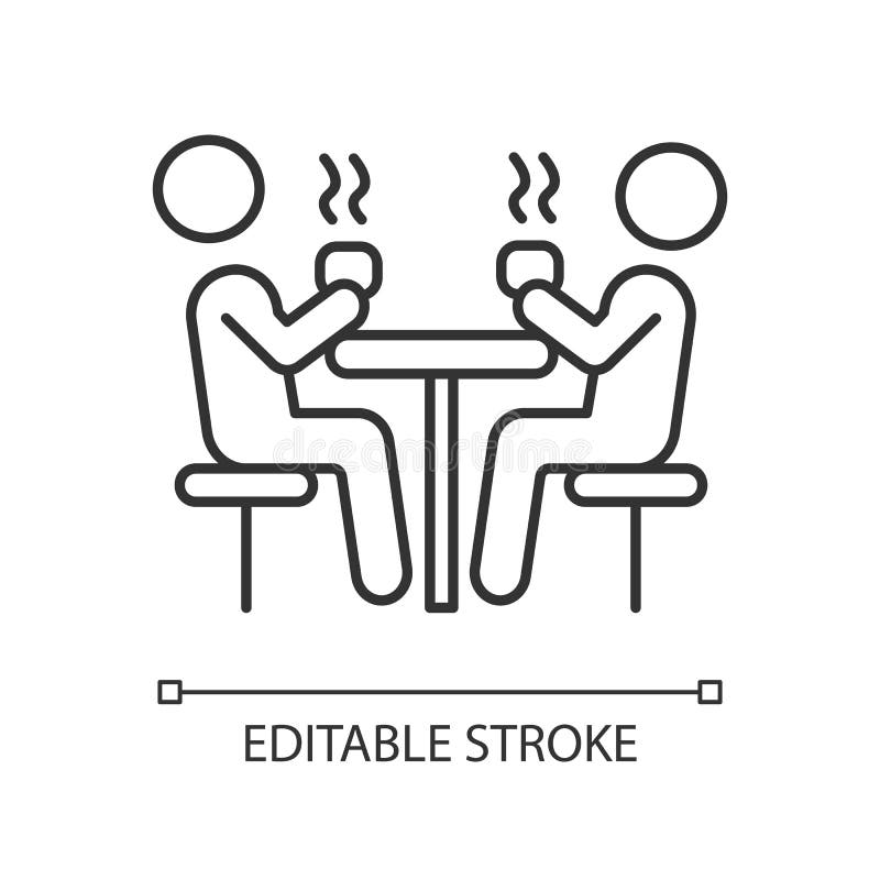 Dining Hall Chalk White Icon on Black Background Stock Vector ...