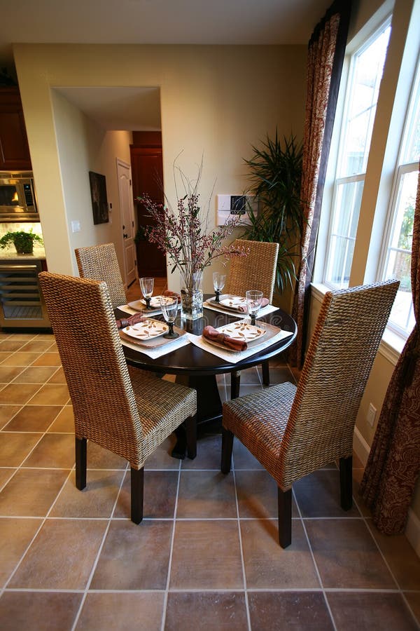 Dining And Kitchen Interior Stock Image - Image of house, stylish: 1816339