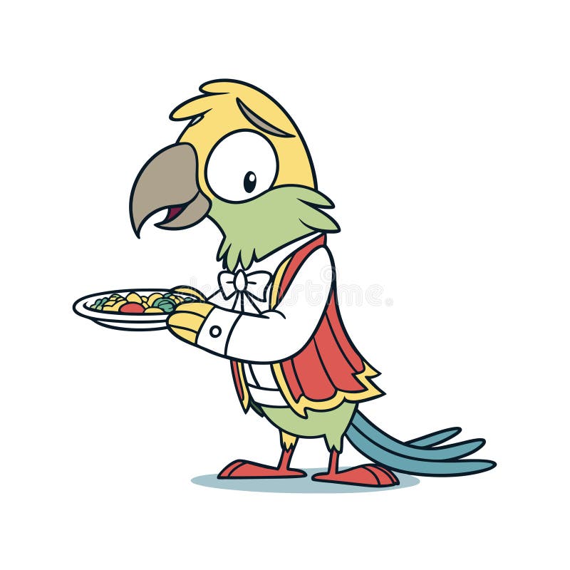 Dining Parrot in Chill Vibe Stock Photo - Illustration of dining ...