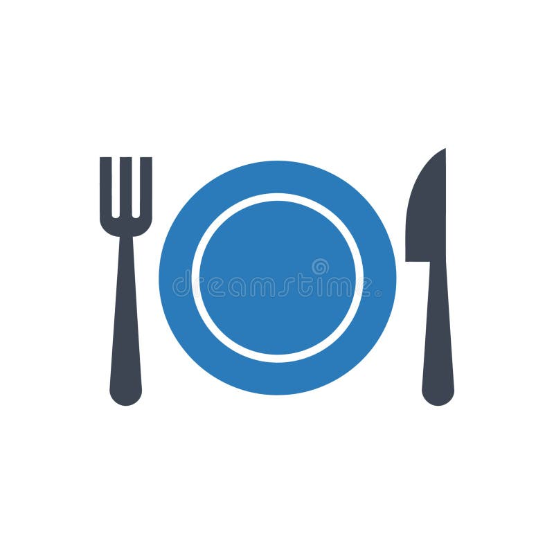 Dining Plate Icon stock vector. Illustration of icon - 361911147