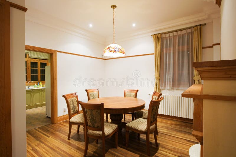 Dining room stock image. Image of decor, table, interior - 17935271