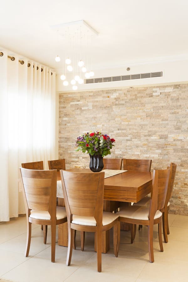 Dining Room stock image. Image of built, estate, interior - 28888815