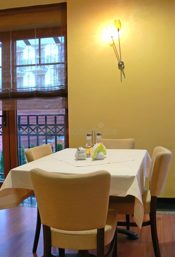 Room stock image. Image of lunch, dining, room, chair - 4081955