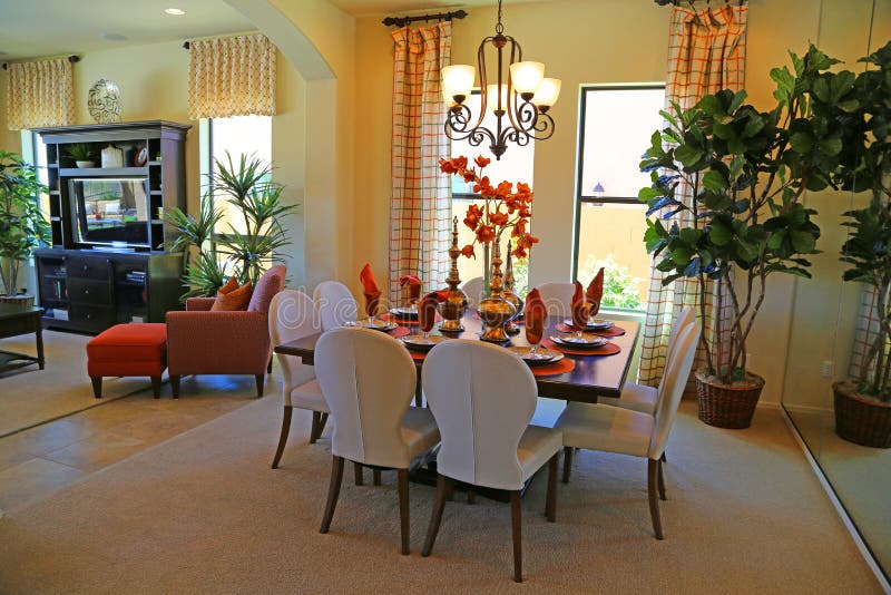 Dining room stock image. Image of coordinating, fancy - 53916451
