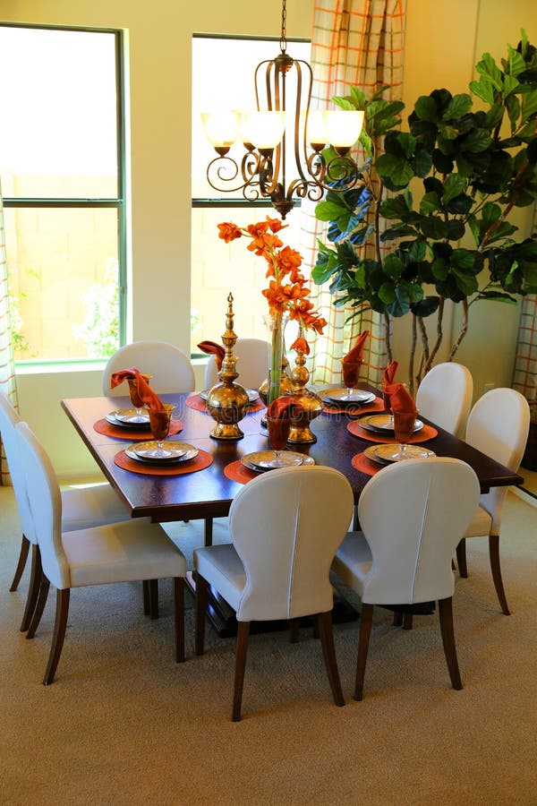 Dining room stock photo. Image of coordinated, flooring - 53916490