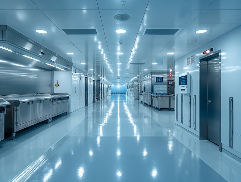 Dining Room in the Factory, Large Dining Room in a Modern Production ...