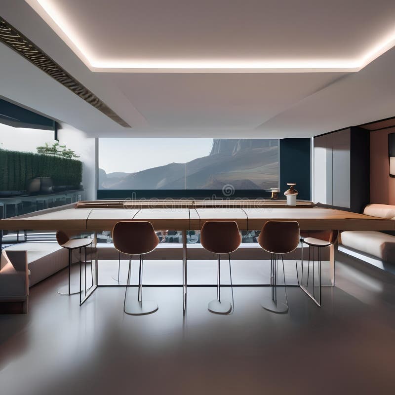 A Dining Room with Interactive Tables Projecting Virtual Dining ...