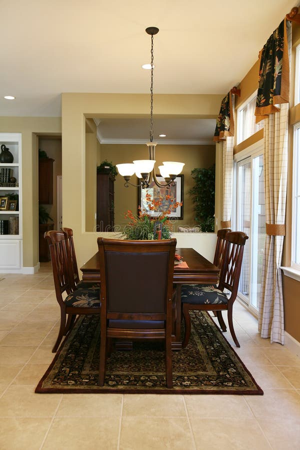Dining room in luxury home stock photo. Image of dining - 8888552