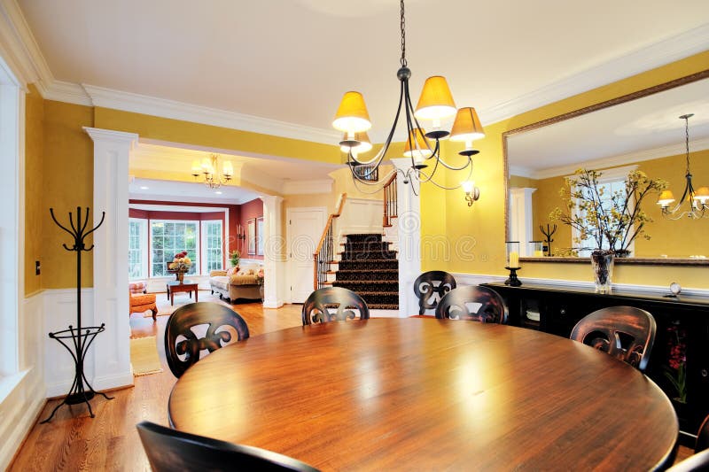 Dining Room Interior stock image. Image of indoors, inside - 12893053